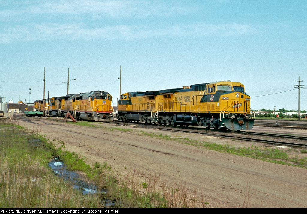 UP 2329 and CNW 8808